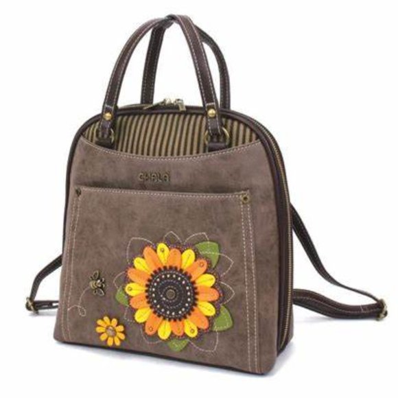 Chala | Bags | Chala Convertible Backpack Purse Sunflower | Poshmark